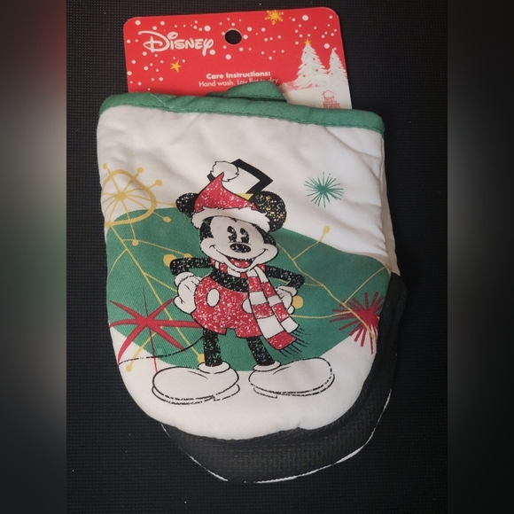 Disney | Kitchen | Disney Oversized Mini Mitts Wchristmas Mickey Mouse ...